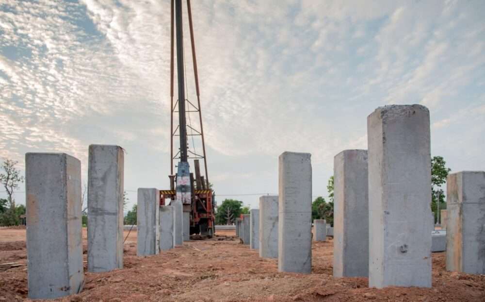 Construction techniques for cast-in-situ reinforced concrete pile