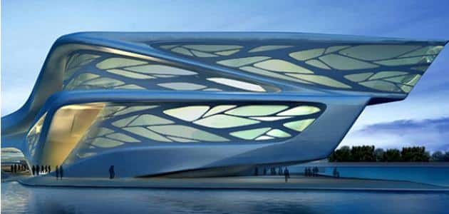 What are the stages that the architectural design process goes