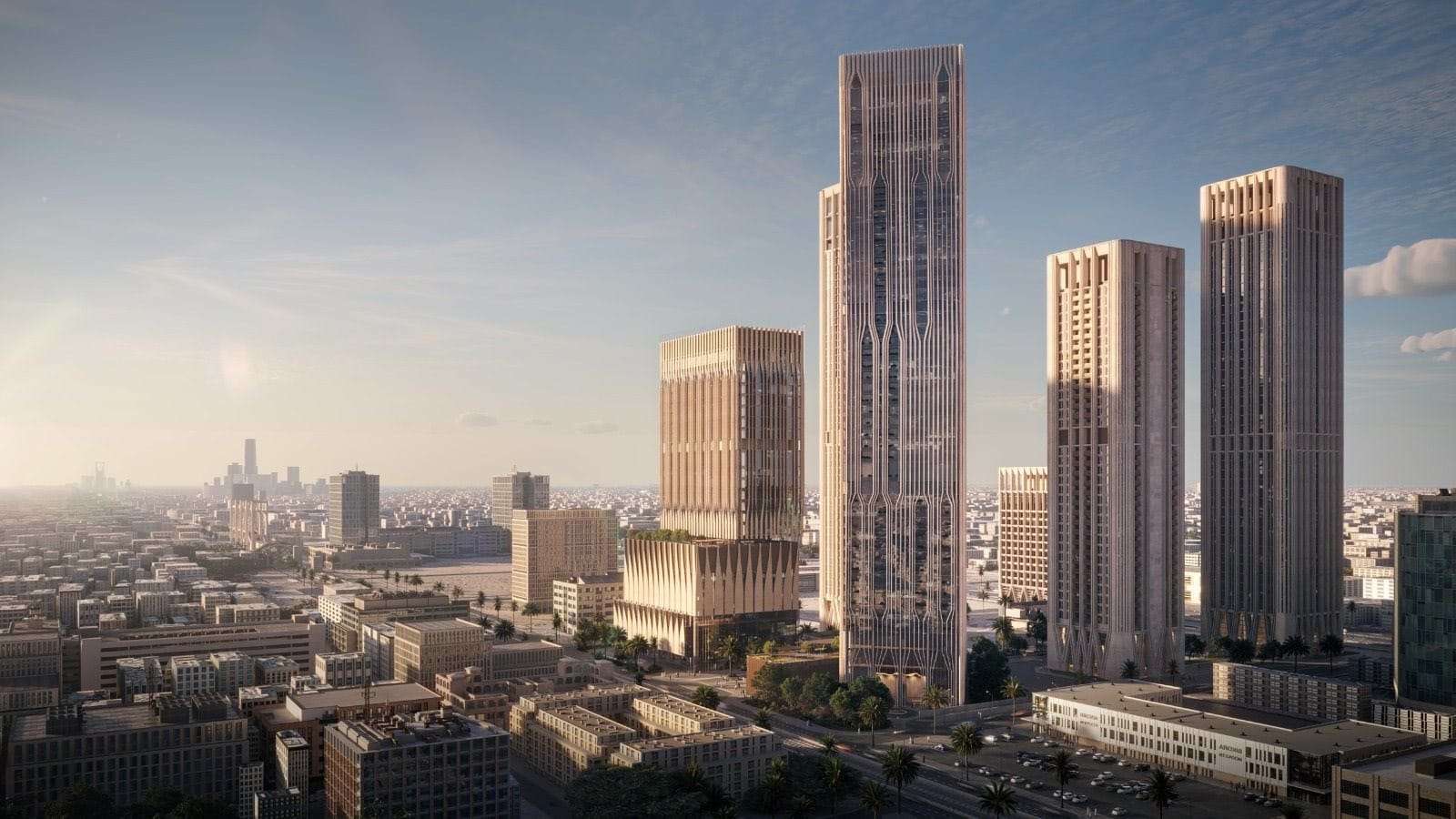 Excavation work continues on the "Thee Erth" project in Riyadh
