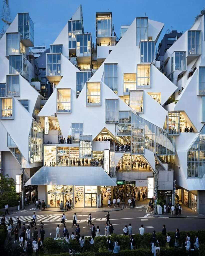 What are the stages that the architectural design process goes