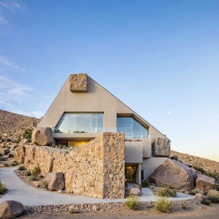Rock-Integrated Homes: Merging Nature and Design